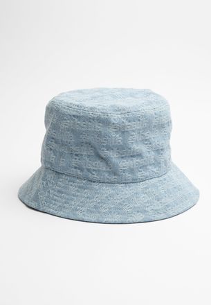 Siksilk Jacquard Denim Eimerhut - Hellblau M/L
