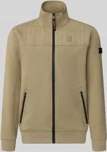 PME Legend Sweatjacke mit Label-Patches und Stehkragen