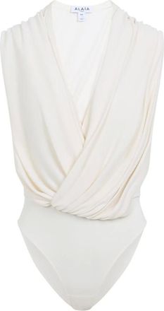 Alaia Femme, Tops, Beige, Taille: 36 FR Body &agrave; capuche en viscose