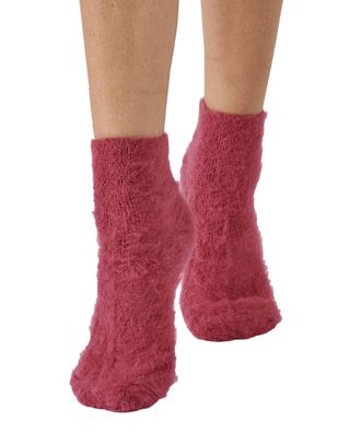 Damart Mi-Socken, wendbar, Thermolactyl, f&uuml;r Damen, Himbeerrot, 39