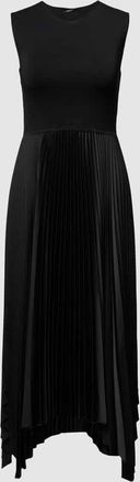 Joseph Midikleid in unifarbenem Design mit Plisseefalten
