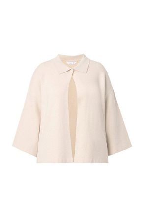 Miamoda Strickjacke Strickjacke Cape-Form weite 3/4-Glocken&auml;rmel