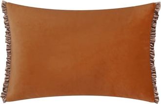 furn. Wylder Tilly Samtkissen mit Polyesterf&uuml;llung - Rost/Nerz - 40 x 60 cm