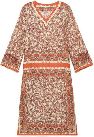 Maliparmi Maliparmi, Femme, Robes, Beige, Taille: 38 FR Robe Sunset Paisley
