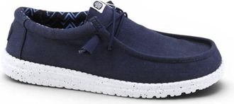 Hey Dude Homme, Chaussures, Bleu, Taille: 41 EU Mocassins Wally Stretch Canvas