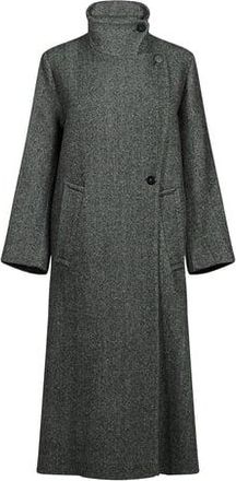 Margaux Lonnberg Manteau ample imprim&eacute; en laine m&eacute;lang&eacute;e