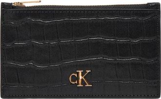 Calvin Klein Kreditkartenetui Ck Croc 6 Cc Cardcase LV04F1094G Schwarz