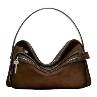 Acne Studios Camero Camera Suede Wax - - Bags - Damen - Braun - ONE SIZE