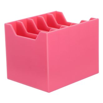 DOITOOL SOIMISS Acryl Handy Aufbewahrungsbox mit 5 F&auml;chern Tisch Handyhalter f&uuml;r B&uuml;ro und Besprechungsraum Organizer f&uuml;r Gruppen und Klassenzimmer Handy Organ