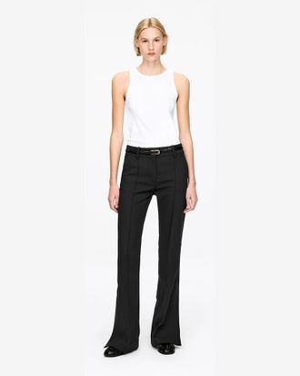 Arket Elegante Hose Mit Schlitzen -Schwarz