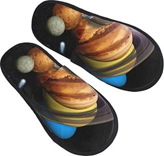Generic Chaussons Femme Homme Plan&egrave;tes Jupiter Terre Saturne Maison Pantoufles Antid&eacute;rapant Chausson DHiver Peluche Pantoufles En Peluche Pour H&ocirc;tel Int&eacute;rieur