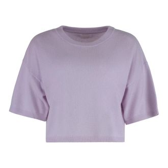 Sablyn Miles Short Sleeve Sweater - - Knitwear - Damen - Lila - M