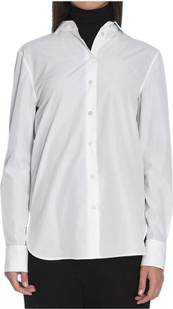 The Row Femme, Blouses et Chemises, Blanc, Taille: 38 FR Chemise Boutonn&eacute;e en Popeline de Coton
