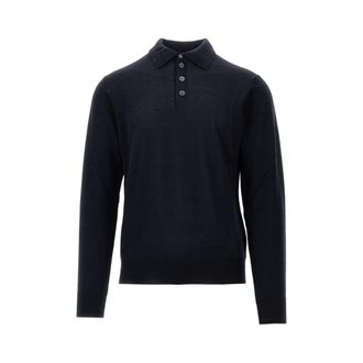 Emporio Armani Feinstrick-Polo-Pullover - - Knitwear - Damen - Schwarzk - L