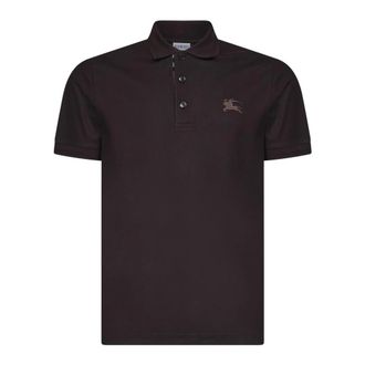 Burberry Polohemd aus Baumwolle - - Tops - Herren - Braun - M