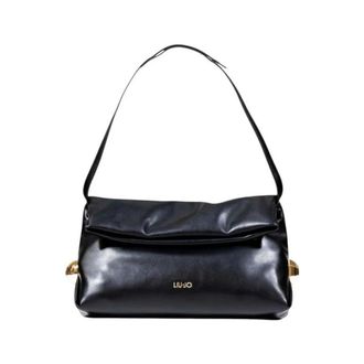 Liu Jo Femme, Sacs, Noir, Taille: ONE Size Sac bandouli&egrave;re avec d&eacute;tails dor&eacute;s