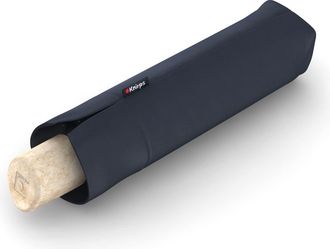 Knirps Regenschirm Horizon Manual dunkelblau I Nachhaltiger Taschenschirm I Kompakter Regenschirm I Taschenregenschirm nachhaltig hergestellt I Schirm windpr
