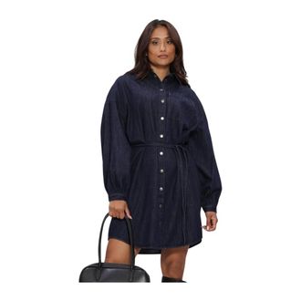 Minus MSLarissa Kurzes Kleid - - Dresses - Damen - Blau - M