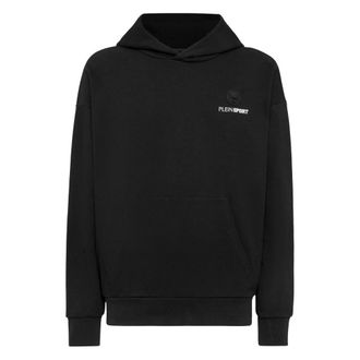 Plein Sport Homme, Sweatshirts et sweats &agrave; capuche, Noir, Taille: L Oversize Sweat &agrave; capuche SweaT-shirt LS Scratch