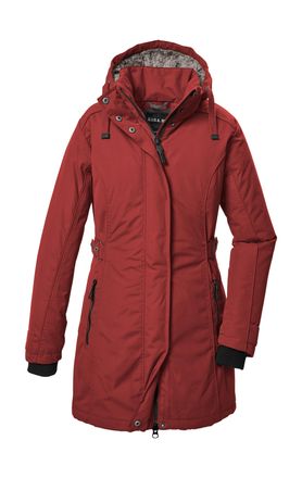 G.I.G.A. DX by killtec Parka GW 70 WMN PRK, Damen, Gr. 34, rot (feuerrot), Obermaterial: 88% Polyester, 12% Baumwolle;Futter: 100% Polyester;Füllung: 100% Polyester, G.I.G.A