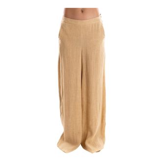 Marella Femme, Pantalons, Beige, Taille: 40 FR Wide Pantalons