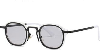 Generic Lunettes De Soleil R&eacute;tro &Agrave; Petite Monture En M&eacute;tal For Hommes Et Femmes, Polaris&eacute;es, For Les Sports De, Les F&ecirc;tes(White)