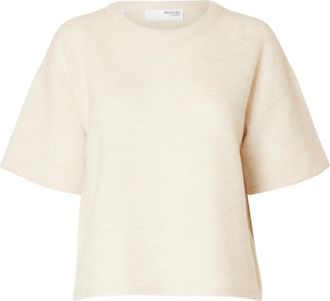 Selected Female Oberteil Kurzarm Wollgemisch