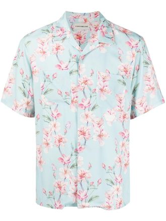 Poggy's Box Hemd mit Blumen-Print - Blau