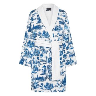 Philipp Plein unisex, V&ecirc;tements de nuit et de d&eacute;tente, Bleu, Taille: S/M Peignoir En Plein Air