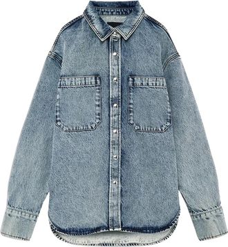 Anine Bing Femme, Blouses et Chemises, Bleu, Taille: 38 FR Chemise en jean