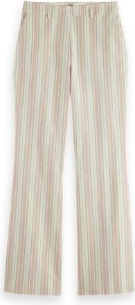 Scotch & Soda Pantalon décontracté Violet Lurex Cotton Blend pour Femme, Lurex Linen Stripe, 27W / 30L