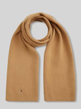 Tommy Hilfiger Schal aus Baumwoll-Mix mit Woll-Anteil