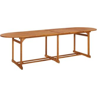 vidaXL Vidaxl - Table &agrave; d&icirc;ner de jardin 280x90x75 cm Bois dacacia massif
