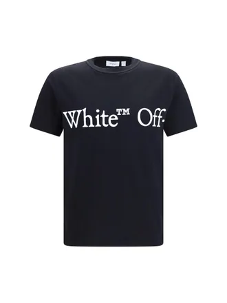 Off-white Bookish Scarf T-Shirt - Black