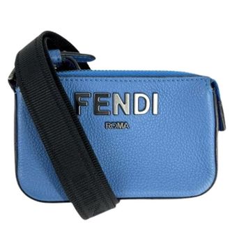 Fendi unisex, Pre-owned, Bleu, Taille: ONE Size Pochette Pre-owned