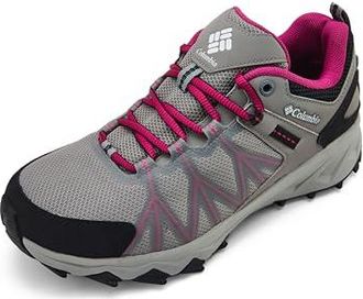 Columbia PEAKFREAK II OUTDRY WATERPROOF Chaussures Basses De Randonn&eacute;e Et Trekking imperm&eacute;ables Femme, Gris (Monument x Wild Fuchsia), 37 EU