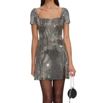 Self Portrait Partykleid - - Dresses - Damen - Grau - 2XS