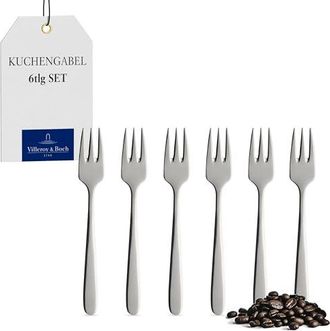 Villeroy & Boch Daily Line Fourchettes à gâteau, 6 pièces, Acier inoxydable