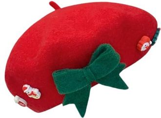 Generico B&eacute;ret de No&euml;l - B&eacute;ret de 22,83 pouces | Bonnet en laine - Bonnet de voyage festif, accessoire &eacute;l&eacute;gant et charmant, cadeau pour femme, famille, amis, l