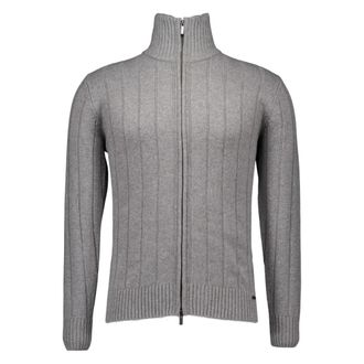 Gentiluomo Hellgraue Weste K1171 278 - - Knitwear - Herren - Grau - 2XL