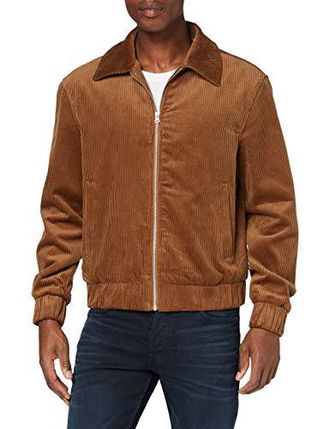 Urban Classics Boxy Corduroy Jacket Vestes, Caramel, XL Homme