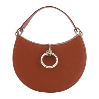 Chloé Femme, Sacs, Brun, Taille: ONE Size Sac à Bandoulière en Cuir Marron Sépia Arlène