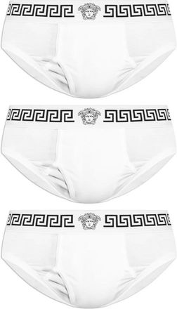 Versace Homme, Sous-v&ecirc;tements, Blanc, Taille: 3XL Lot de trois slips