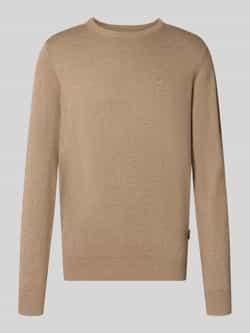 Bugatti Relaxed Fit Strickpullover aus reiner Baumwolle