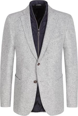 Joop Sakko aus einer Wollmischung mit Steppblende, Slim Fit in