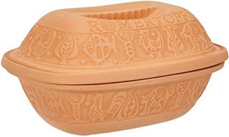 R&ouml;mertopf R&ouml;mertopf Br&auml;ter Klassiker Keramik Dampfgarer aus Naturton f&uuml;r bis zu 4 Personen 3 Liter