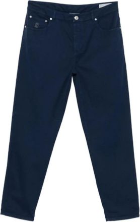 Brunello Cucinelli Homme, Jeans, Bleu, Taille: L Logo Jeans