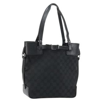 Gucci Pre-owned Canvas Tote Bag - - Pre-owned - Damen - Schwarzk - ONE SIZE