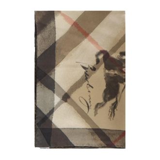 Burberry Femme, Accessoires, Beige, Taille: ONE Size Silk Twill Scarf