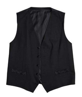 Dolce & Gabbana Mens Black Wool Two-Piece Suit